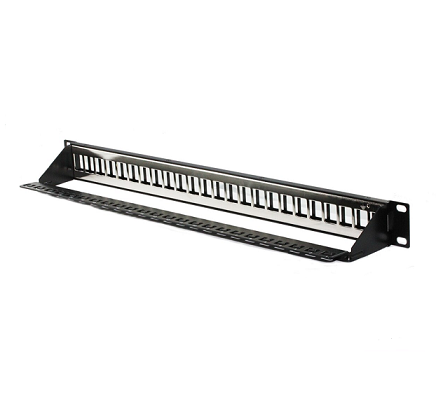 24 Port Unloaded Shielded Patch Panel - SwiftBuy