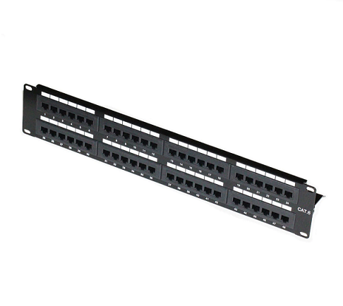 48 Port CAT6 Patch Panel with cable Management - SwiftBuy